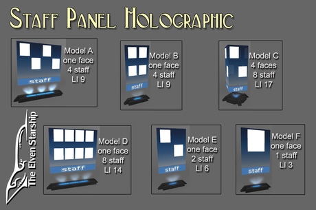 Second Life Marketplace - Staff Panel Holographic - Standalone