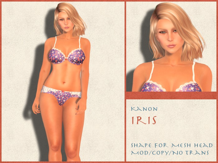 Second Life Marketplace - Kanon Female Shape - Iris DEMO - For Vista Diana