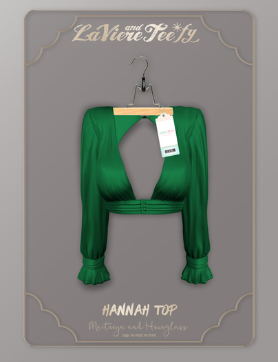 Second Life Marketplace - Tee*fy Hannah Top - Emerald