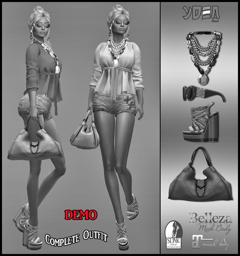 Second Life Marketplace Ydea Soraya Outfit Demo