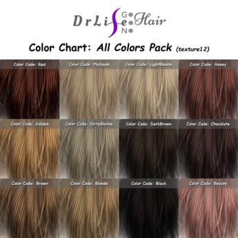 Second Life Marketplace - DrLifeGen3Hair Lucy (All Colors)