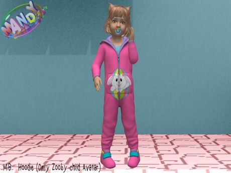Second Life Marketplace - .:M.B:. Hoodie #6 (Only Zooby child Avatar)