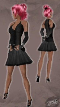 Second Life Marketplace - Shiny Black Dress