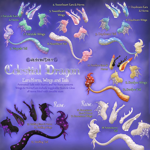 Second Life Marketplace - darkendStare. Celestial Dragon - 3pc Set ...