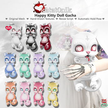 Second Life Marketplace - *katat0nik* (lt blue) Happy Kitty Doll