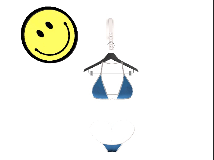 Second Life Marketplace - Butterface Cattia Bikini Indigo