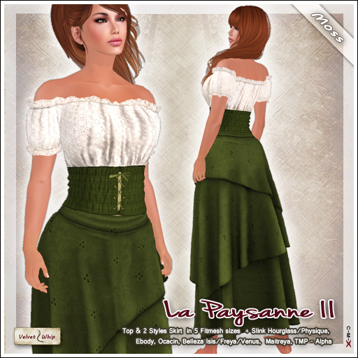 Second Life Marketplace - [V/W] Paysanne II Moss - Medieval fantasy ...