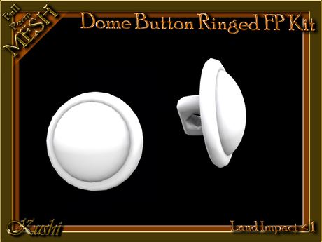 Second Life Marketplace - Button v4 Ringed Dome - Full Perm Mesh Kit
