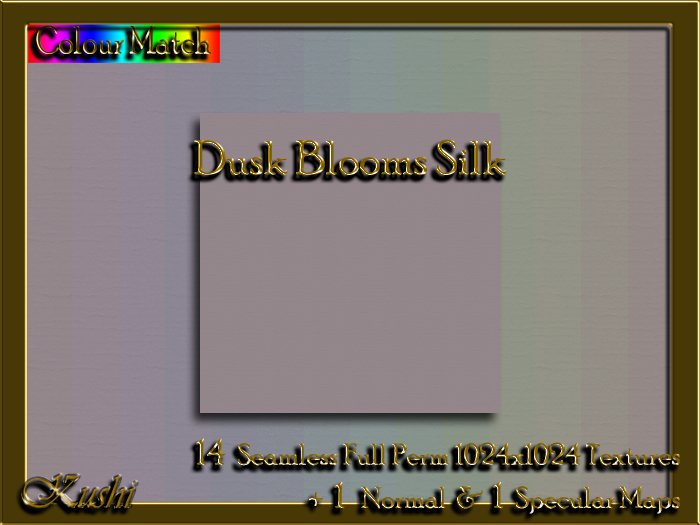 Second Life Marketplace - Dusk Blooms Silk Solids Seamless Textures
