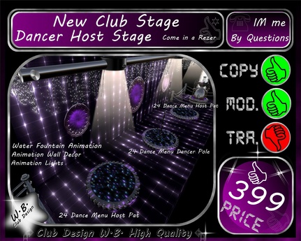 Second Life Marketplace - * New * Club Dancer Host Stage