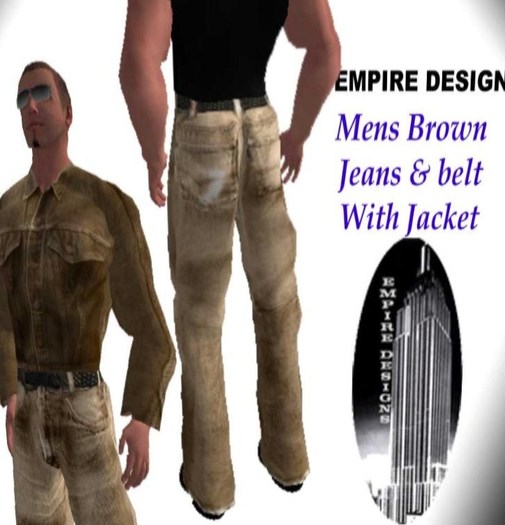 Second Life Marketplace - Brown Jeans and Jacket