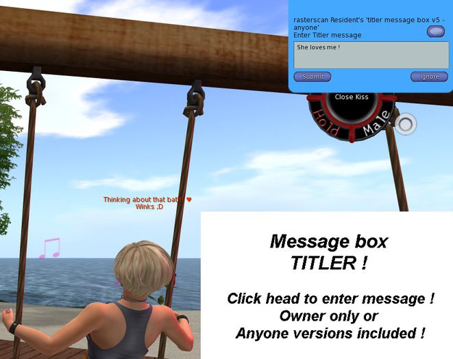 Second Life Marketplace - TITLERS - message box titlers - boxed