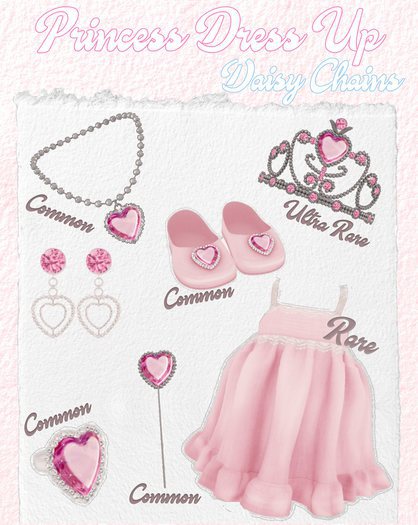 Second Life Marketplace - { Daisy Chains } Princess Dress Up - Earrings ...