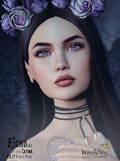 Second Life Marketplace - { wren's nest } Echo Shape for Catwa Lilly ...