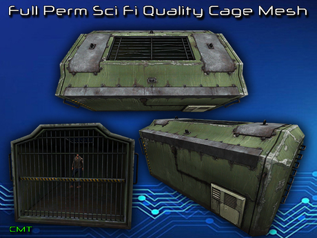 Second Life Marketplace - Full Perm Sci Fi Quality Cage HQ Mesh
