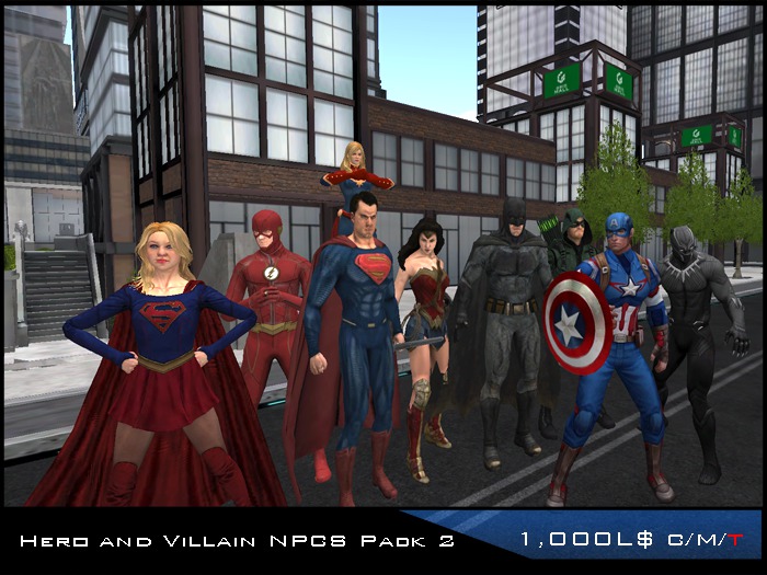 Second Life Marketplace - Hero and Villain NPCS Pack 2