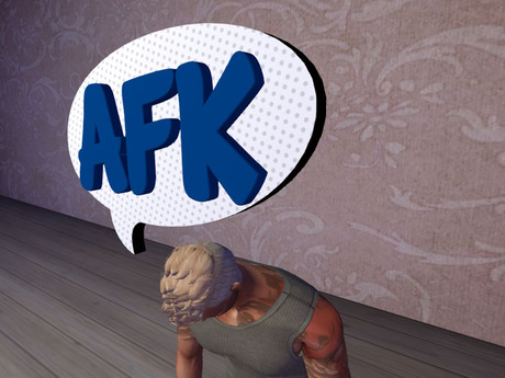 Second Life Marketplace - 3d mesh - AFK sign