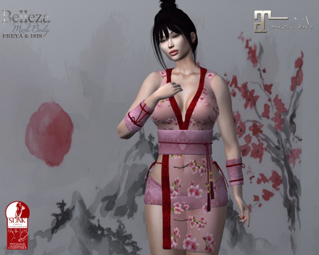 Second Life Marketplace ~pp~ Sheer Cherry Blossom Yukata