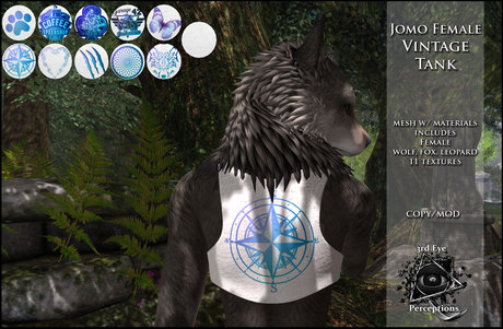 Second Life Marketplace - Vintage Tank JOMO F ( White )