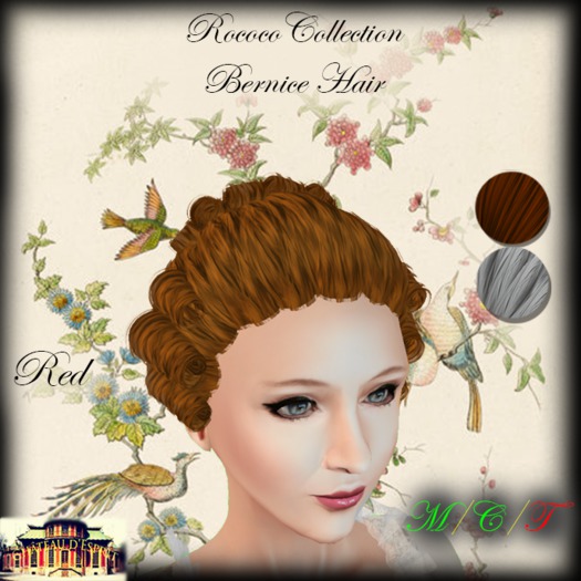 Second Life Marketplace - ~CdE~ Rococo Bernice RED Wig