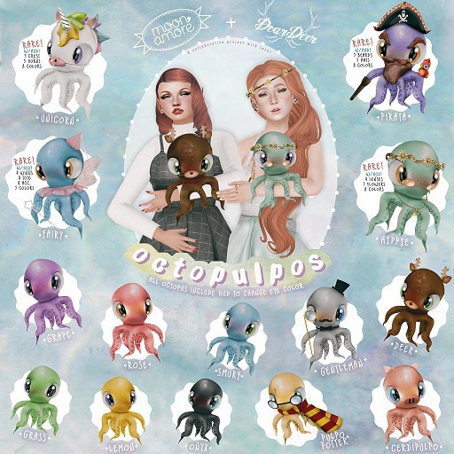 Second Life Marketplace - [PULPO POTTER] :MoonAmore+DearDeer~ Octopulpo ...