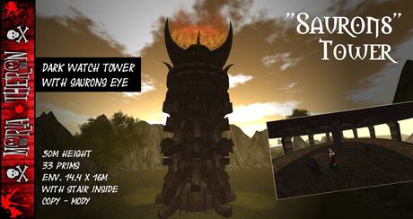 Second Life Marketplace - [ Moria’Theron ] LOW PRIM - Dark Watch Tower ...