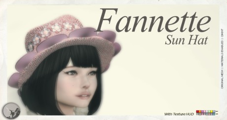 Second Life Marketplace - *PC* Fannette Sun Hat (with hud)