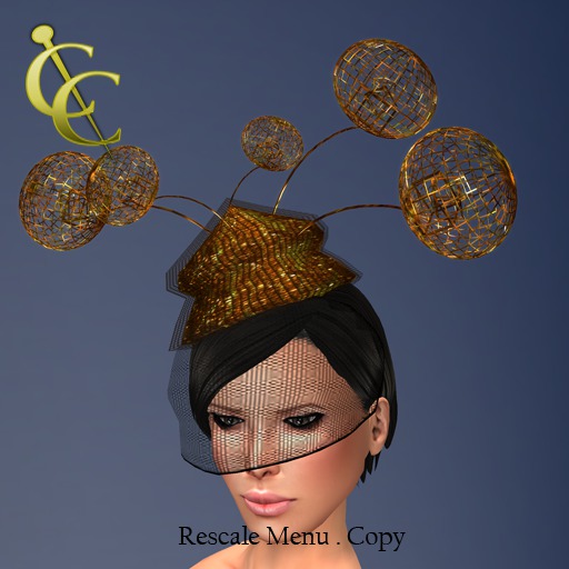 Second Life Marketplace - CC NYC Lights Chapeau - Gold