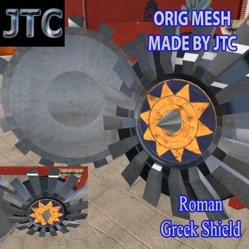 Second Life Marketplace - JTC MESH SHIELDS BLUNT EDGE N CENTER SPIKE ...
