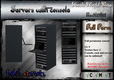 Second Life Marketplace - ..:: M W T ::.. Servers with console