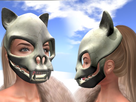 Second Life Marketplace - ST. Scull cat mask