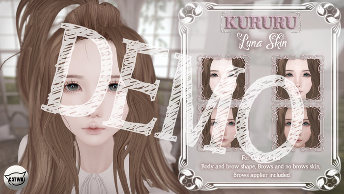 Second Life Marketplace - [KRR] Luna skin for Catwa (DEMO)