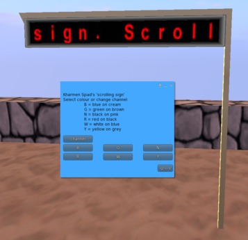 Second Life Marketplace - Scrolling Signs