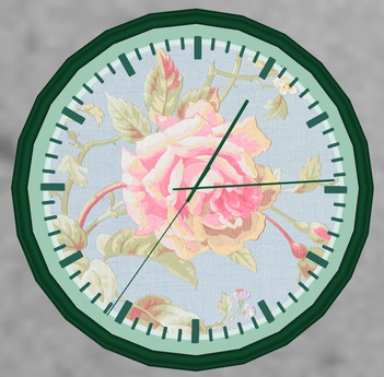 Second Life Marketplace - Esprit CC9 Wall Clock - Rose