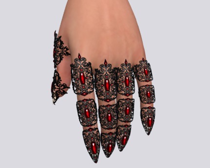 Second Life Marketplace - Slavia - Rings "Dragon Claws"