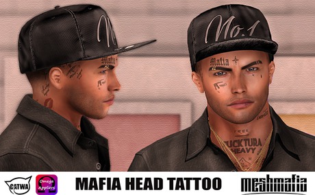 Second Life Marketplace - Mafia Head Tattoo