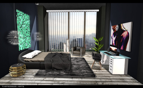 Second Life Marketplace - ::TA Polaris Bed Set - Copy