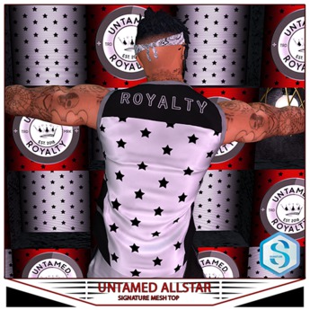 Second Life Marketplace - (U.R) Untamed Royalty All-stars B*W