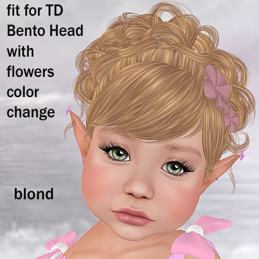 Second Life Marketplace - !!! Afa Hair TD Bento Head Xenia blond
