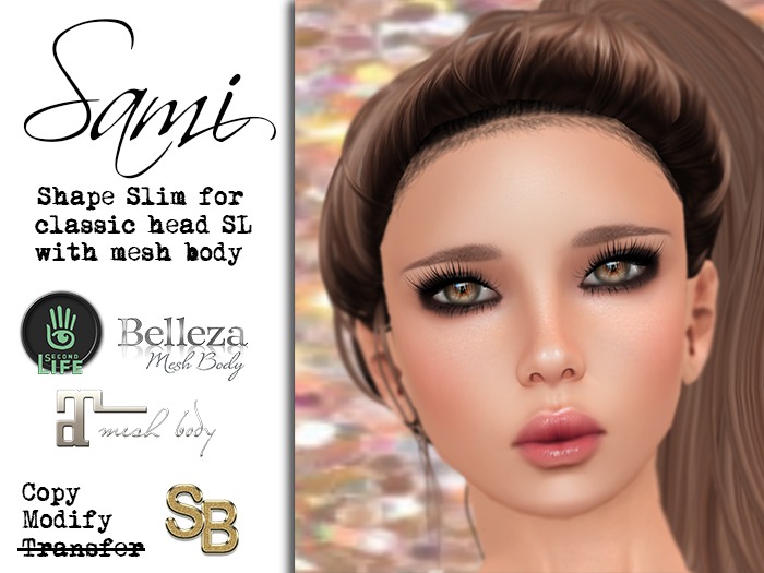 Second Life Marketplace - .:SB:. SAMI ( Shape for classic head with ...