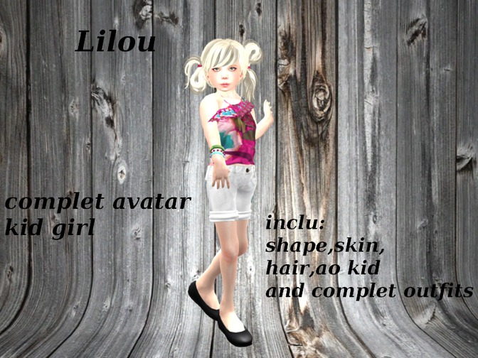 Second Life Marketplace - avatar complet kid Lilou