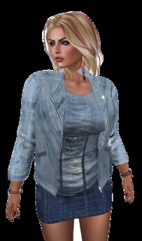 Second Life Marketplace - AmAzINg CrEaTiOnS 2 Female Washed up jean jackets