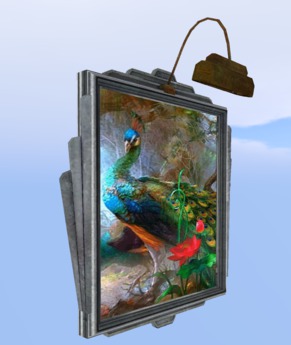 Second Life Marketplace - animated gif peakock including mesh frame
