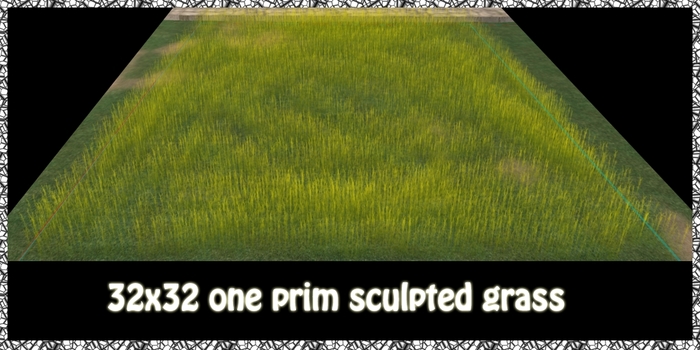 Second Life Marketplace - 32x32 meters sculpted 1 prim grass!