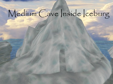 Second Life Marketplace - ICE CAVE with broken ice sheets & icebergs