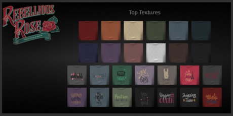 Second Life Marketplace - ~Rebellious Rose~ Shannon Top V1