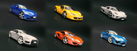 Second Life Marketplace - 59 Realistic Racing Cars Pack Mesh Full Perm