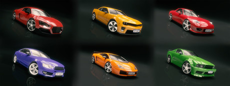 Second Life Marketplace - 30 Realistic Racing Cars Pack Mesh Full Perm