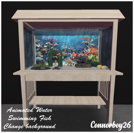Second Life Marketplace - CB26 - FISH TANK WITH ANIMATED WATER ...