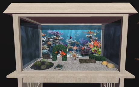 Second Life Marketplace - CB26 - FISH TANK WITH ANIMATED WATER ...